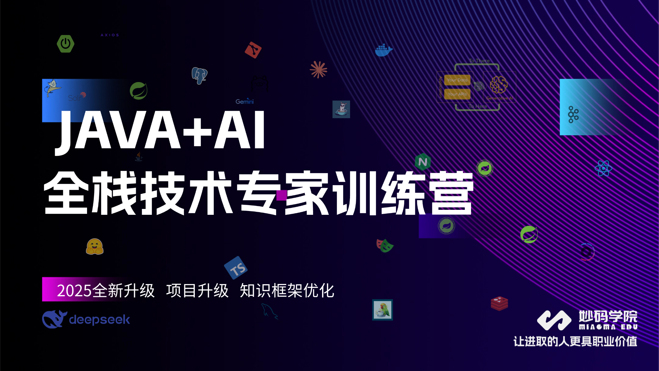 大前端and全栈架构师训练营：vue、react、nodejs、微前端等前端开发与全栈架构技术全面提升，java Ai 架构师：java 